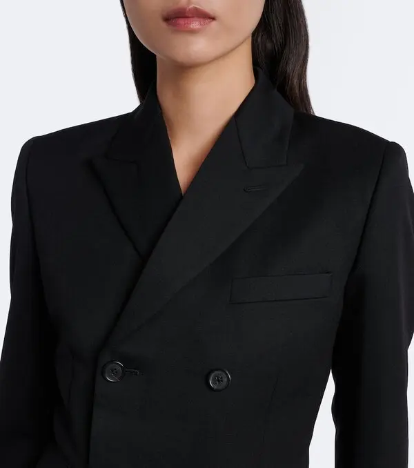 NILI LOTAN Noah Double-breasted Virgin Wool Blazer