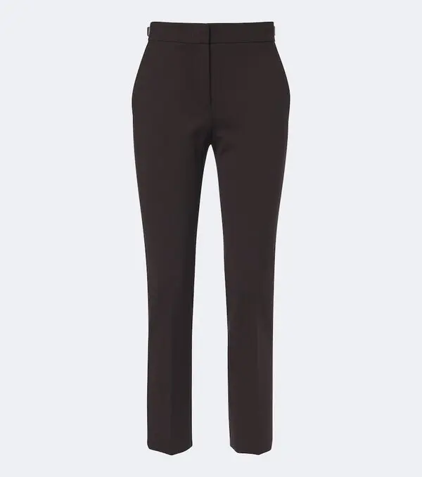 Max Mara Wool-blend Slim Pants - Brown