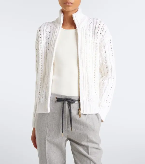 Eleventy Wool Zip-up Cardigan