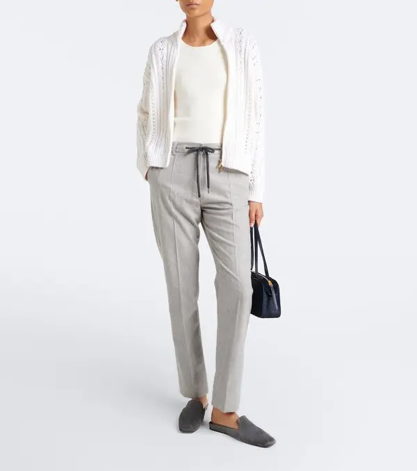 Eleventy Wool Zip-up Cardigan