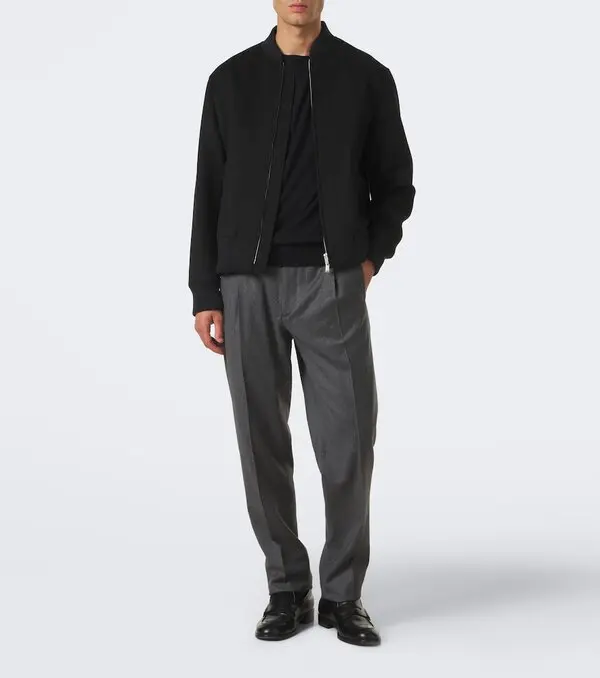 LARDINI Wool And Cashmere Slim Pants