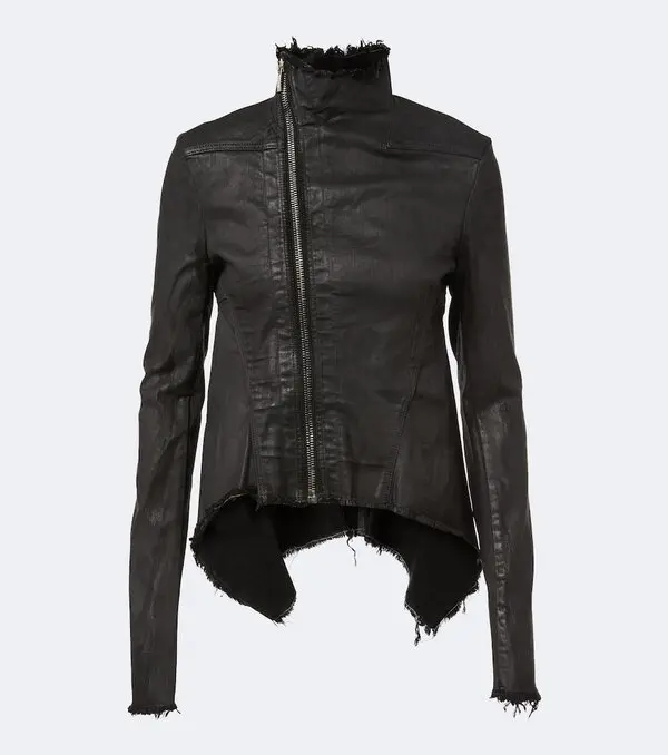 Rick Owens Naska Gary Cotton-blend Denim Jacket - Black