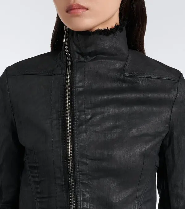 Rick Owens Naska Gary Cotton-blend Denim Jacket - Black