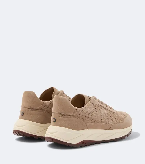 Fedeli Suede-trimmed Sneakers