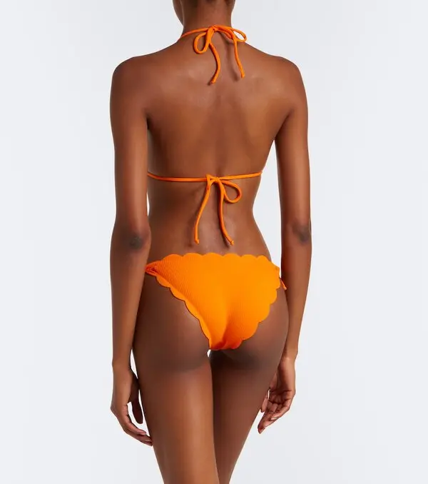 Marysia Mott Scalloped Bikini Bottoms - Orange