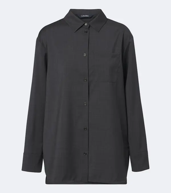 Max Mara Virgin Wool Shirt - Grey