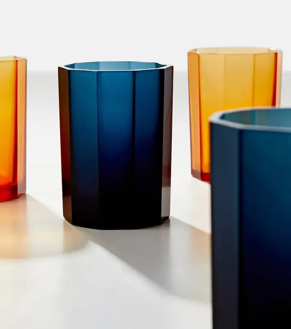 NASONMORETTI Dodeca Set Of 2 Glass Tumblers - Blue