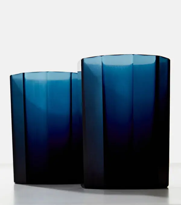 NASONMORETTI Dodeca Set Of 2 Glass Tumblers - Blue