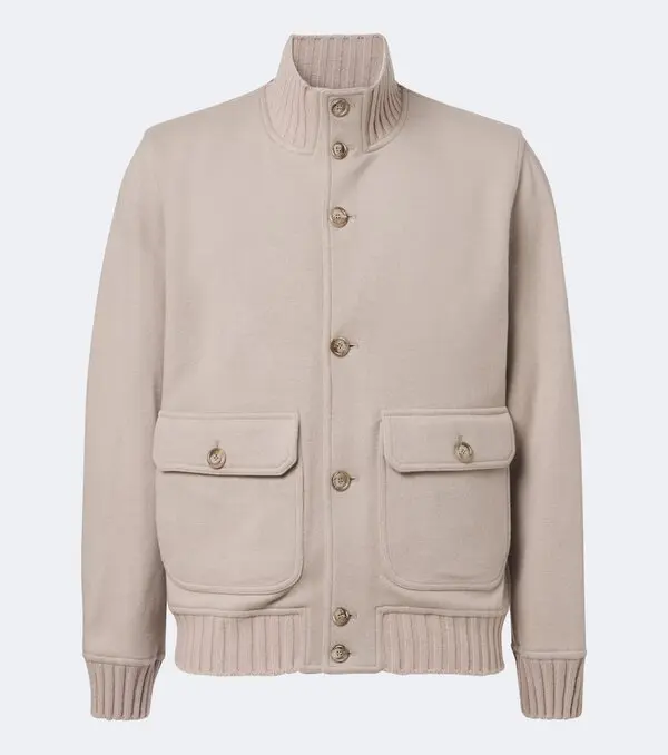 Fedeli Cashmere Bomber Jacket - Beige