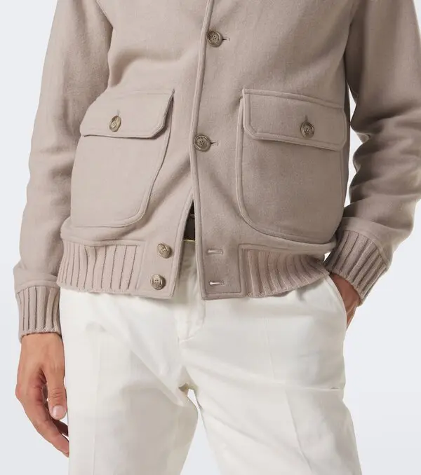 Fedeli Cashmere Bomber Jacket