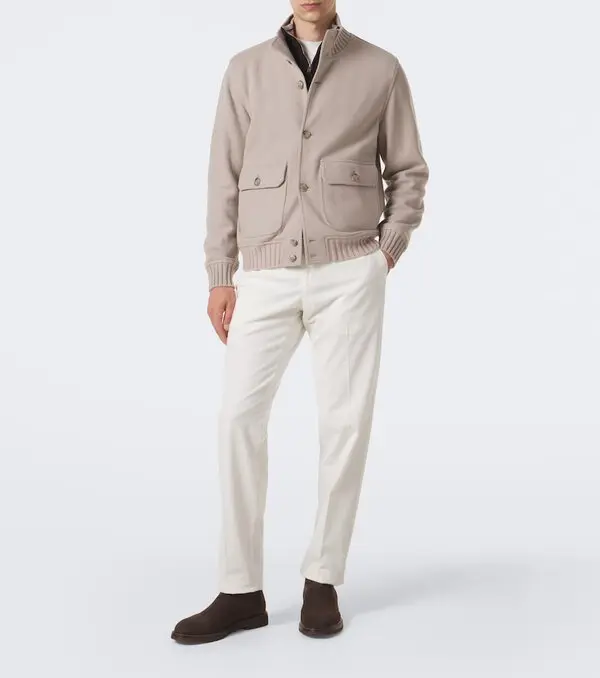 Fedeli Cashmere Bomber Jacket