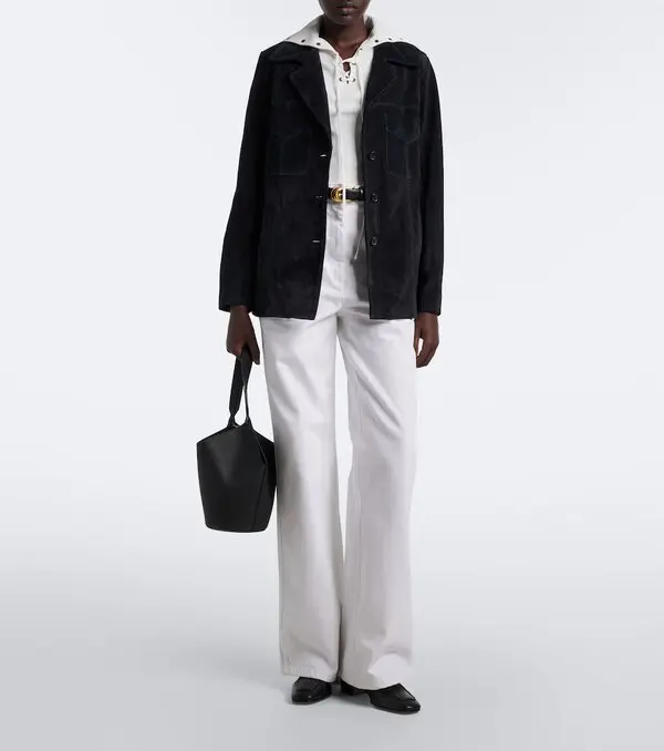 NILI LOTAN Dominic Suede Jacket