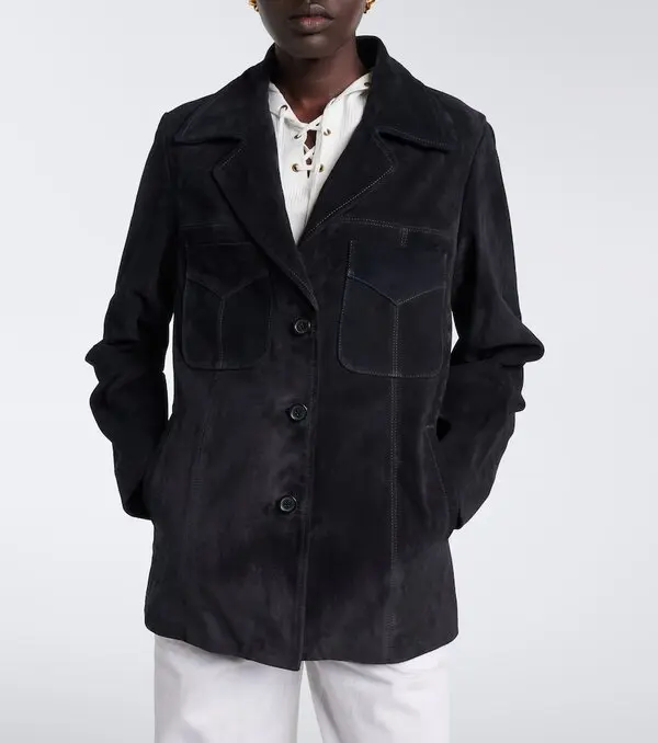 NILI LOTAN Dominic Suede Jacket