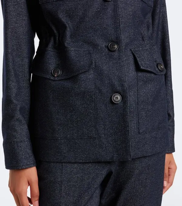 Eleventy Wool, Cotton, And Cashmere-blend Jacket