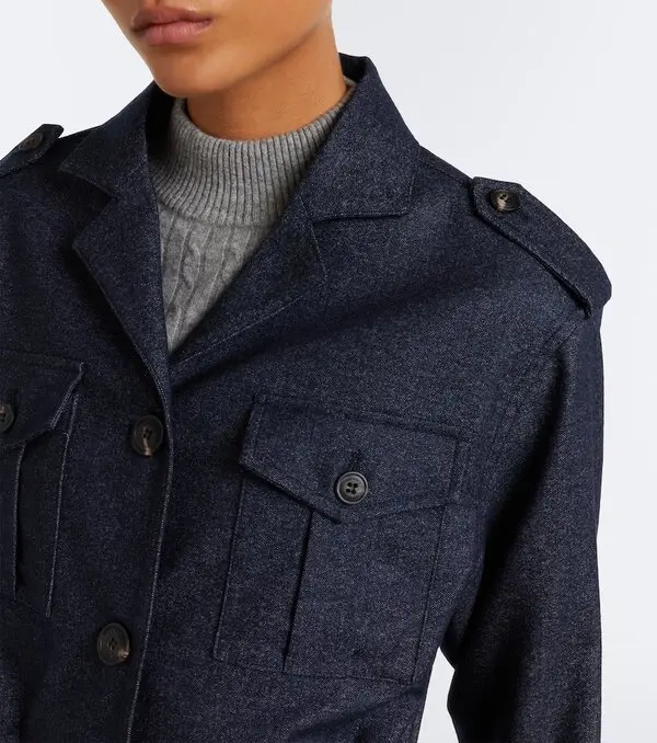 Eleventy Wool, Cotton, And Cashmere-blend Jacket