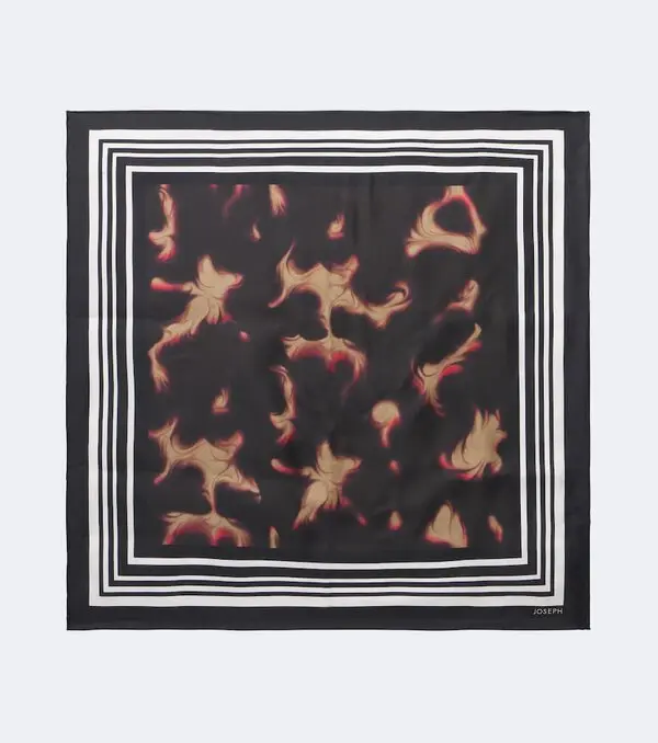 JOSEPH Danica Printed Silk Twill Scarf - Multicoloured