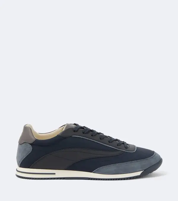 Brunello Cucinelli Leather-trimmed Sneakers