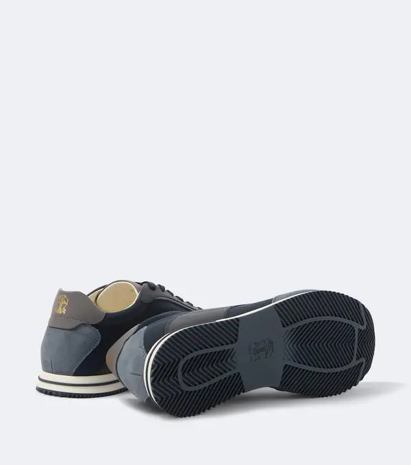 Brunello Cucinelli Leather-trimmed Sneakers