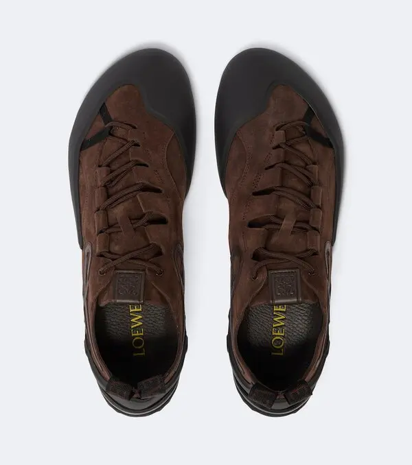 Loewe Grip Anagram Suede Sneakers
