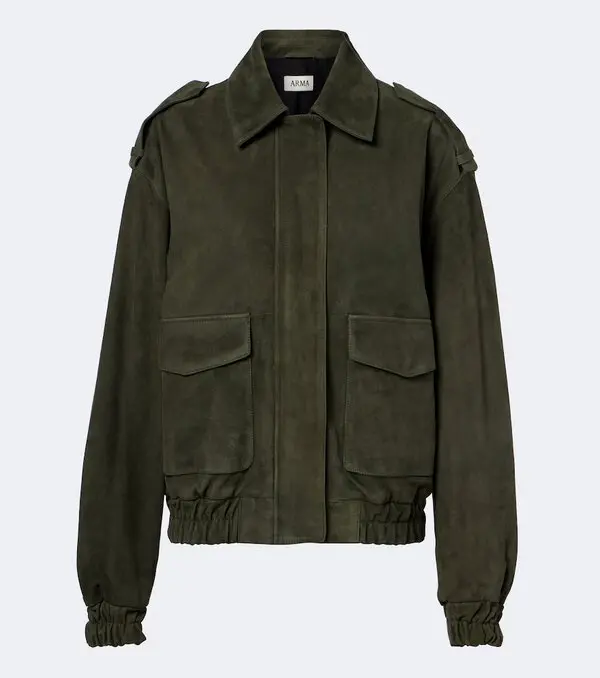 ARMA Halti Suede Blouson Jacket - Green