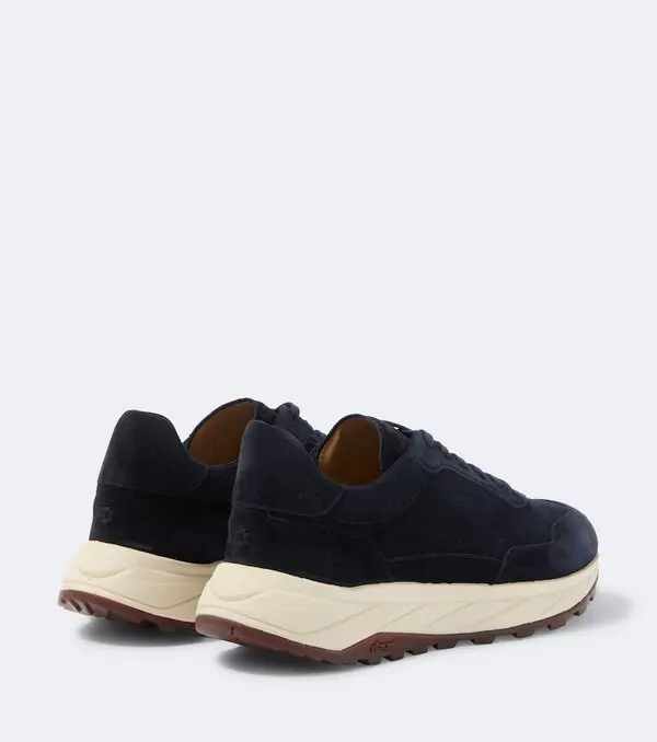 Fedeli Suede-trimmed Sneakers