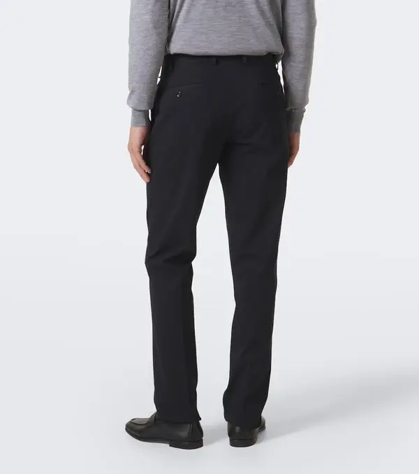 LARDINI Cotton-blend Slim Pants