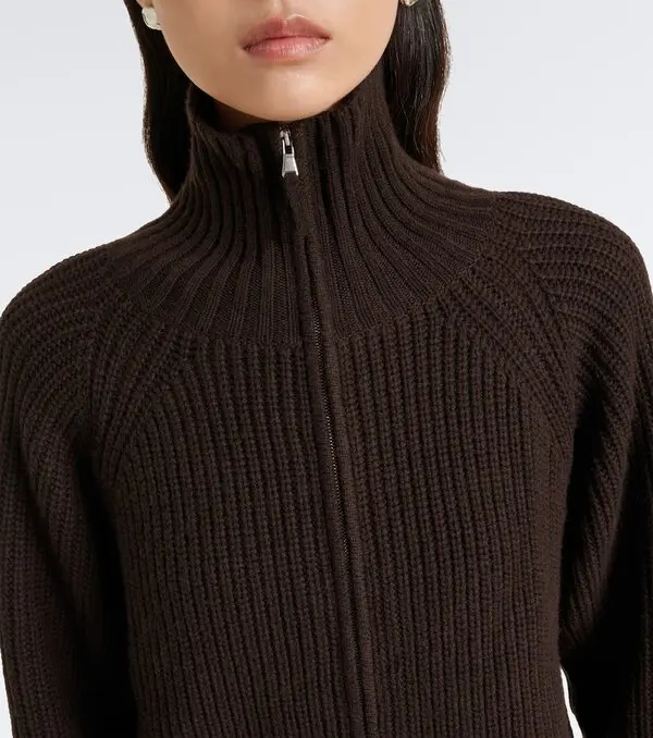 Jardin Des Orangers Wool And Cashmere Zip-up Cardigan