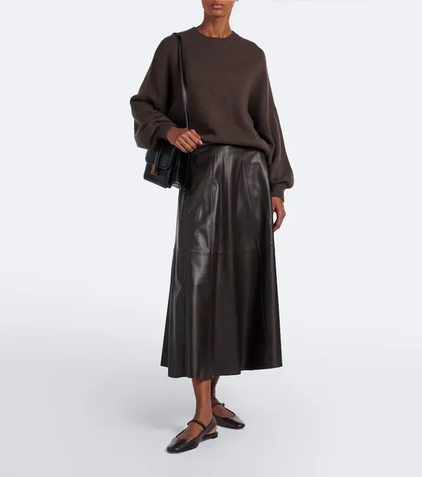 ARMA Eleni Suede Midi Skirt