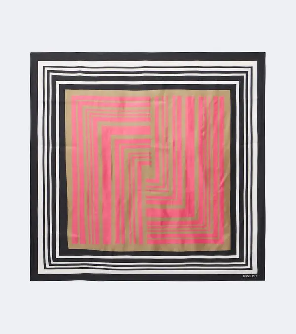 JOSEPH Zenza Printed Silk Twill Scarf - Multicoloured