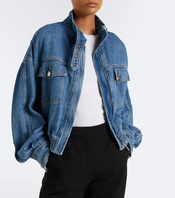 Sportmax Denim Bomber Jacket
