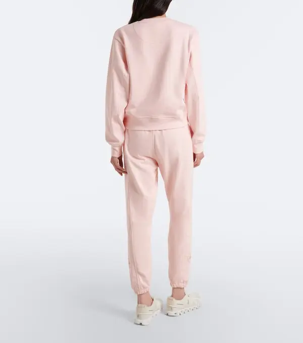 Adidas By Stella McCartney Cotton Jersey Sweatpants - Pink