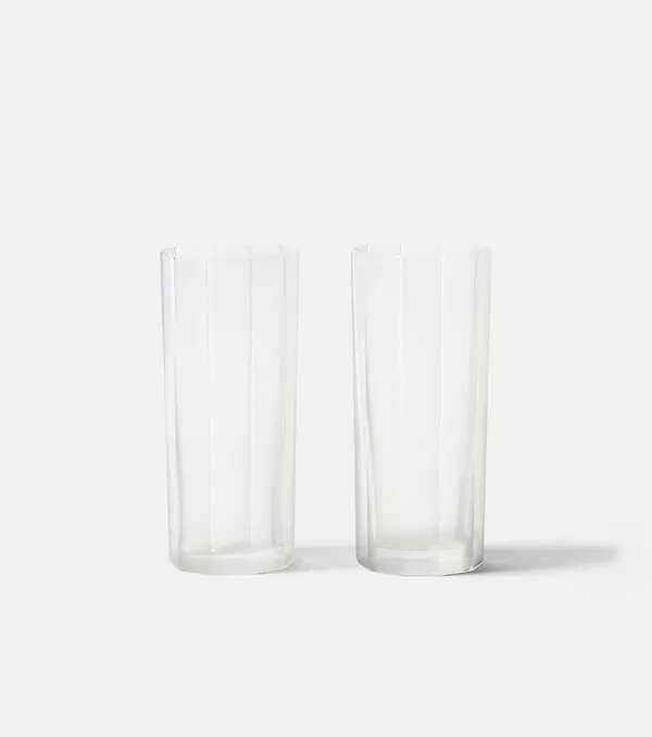NASONMORETTI Dodeca Set Of 2 Highball Glasses - Transparent