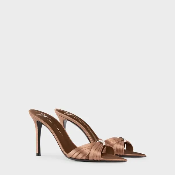 GIUSEPPE ZANOTTI Lumière Mule 90 - Nude