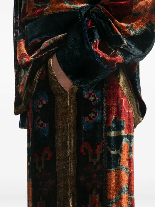 PIERRE-LOUIS MASCIA Printed Wide-leg Trousers