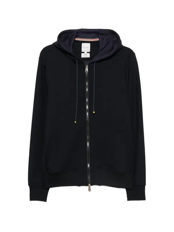 Paul Smith Cotton Blend Hoodie - Blue