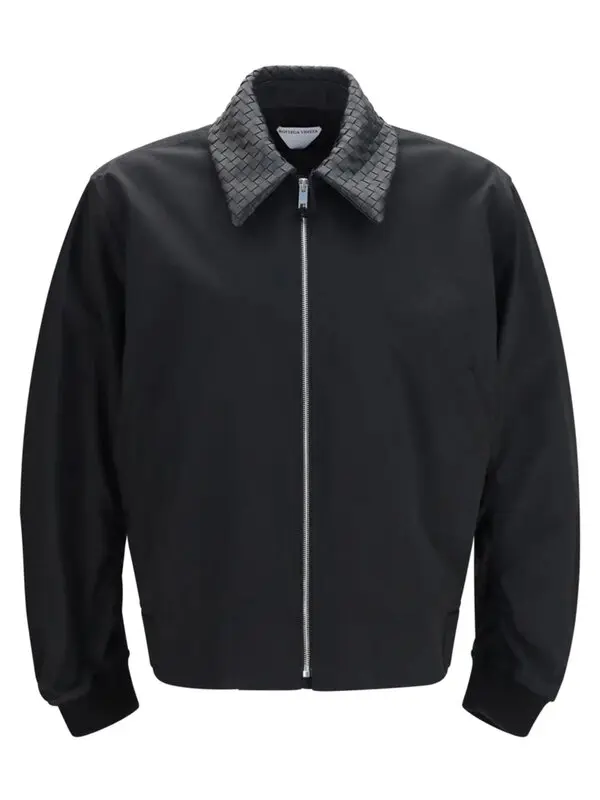 Bottega Veneta Cotton Bomber Jacket - Black