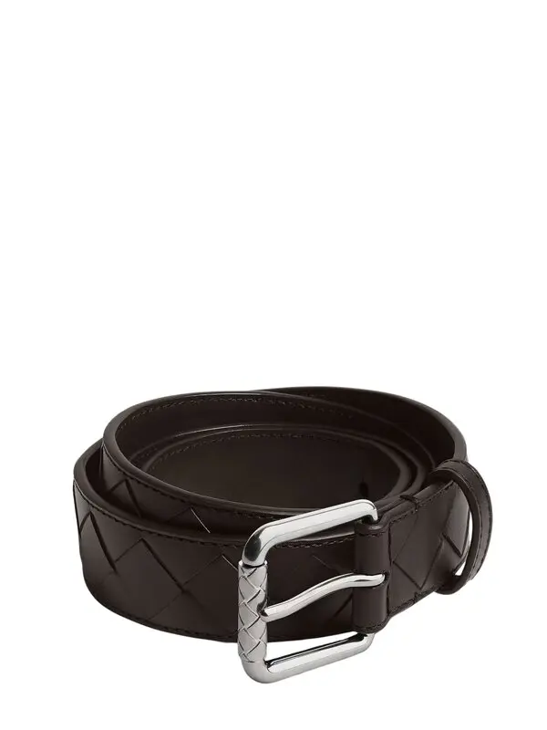 Bottega Veneta Leather Belt - Brown