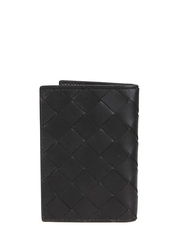 Bottega Veneta Woven Card Holder With Flap
