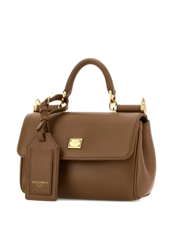 Dolce & Gabbana My Sicily Leather Handbag - Brown