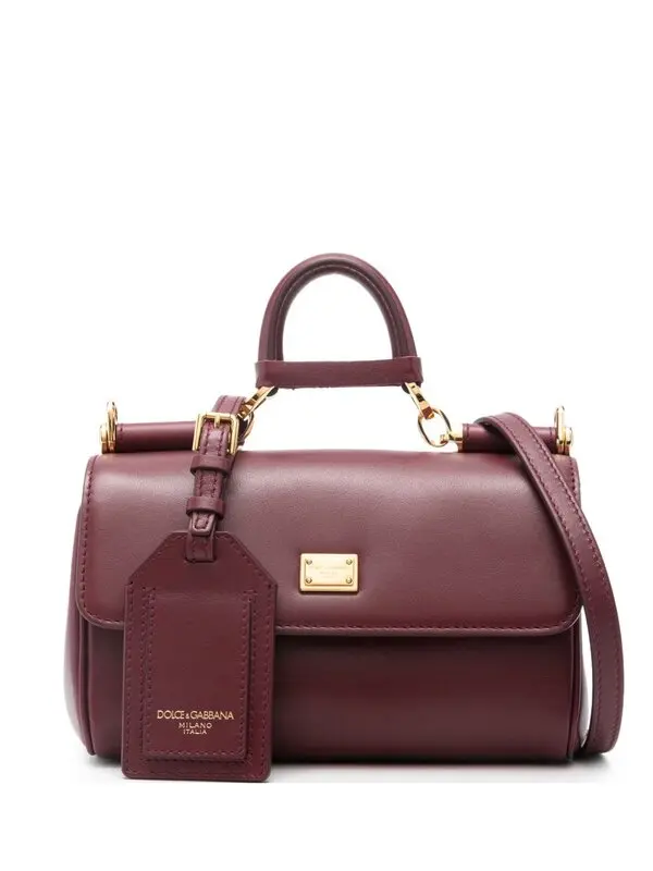 Dolce & Gabbana My Sicily Mini Leather Handbag - Red