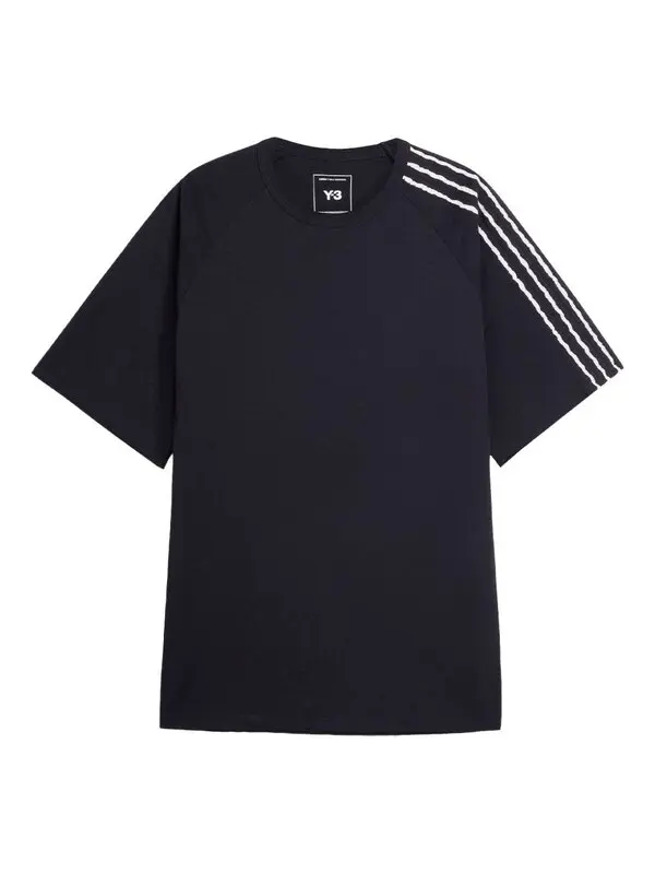Y3 Logo Cotton T-shirt - Black
