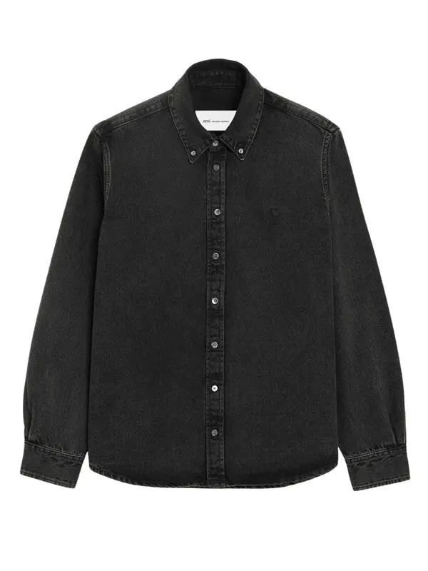 AMI Paris De Coeur Shirt - Black