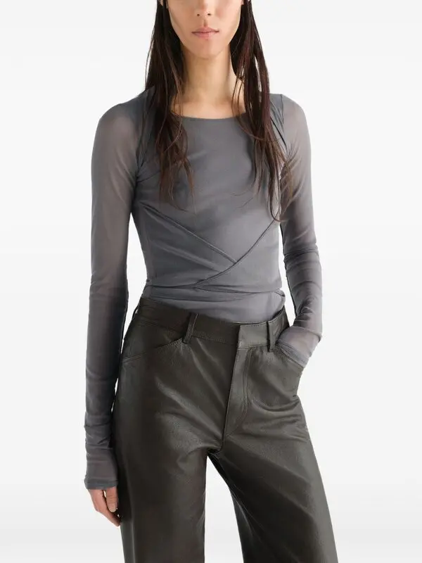 LEMAIRE Ballerina Knotted Top - Grey