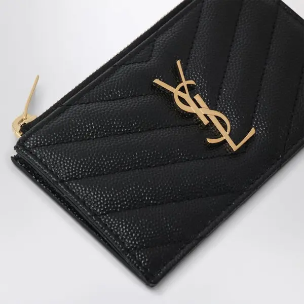 Saint Laurent Quilted Cassandre Card Holder