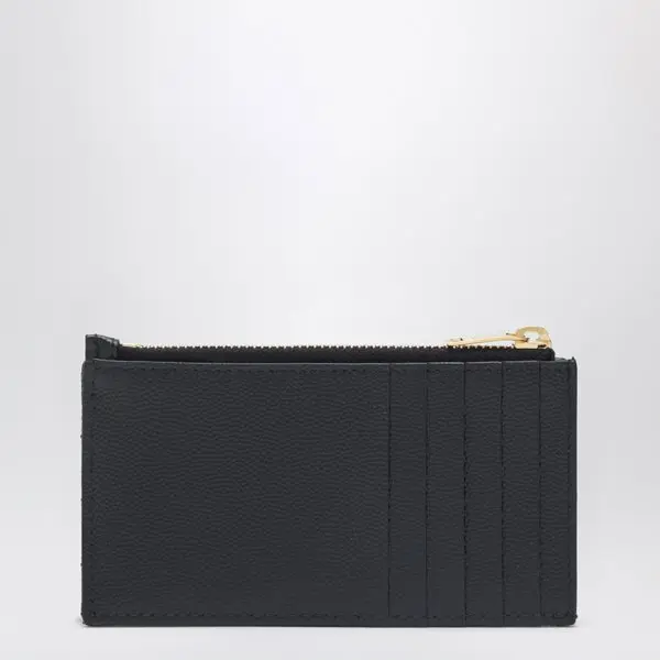 Saint Laurent Quilted Cassandre Card Holder - Black