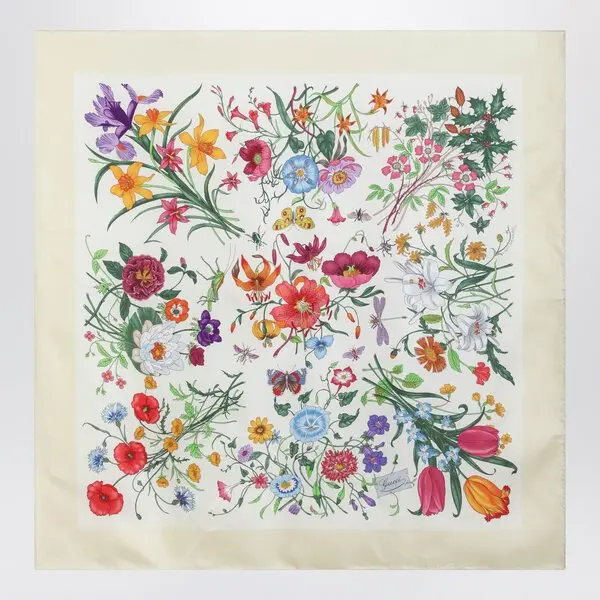 Gucci Printed Silk Twill Scarf