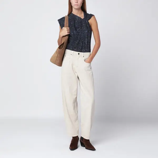 Isabel Marant Étoile Asymmetrical Printed T-shirt
