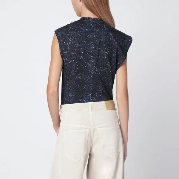 Isabel Marant Étoile Asymmetrical Printed T-shirt