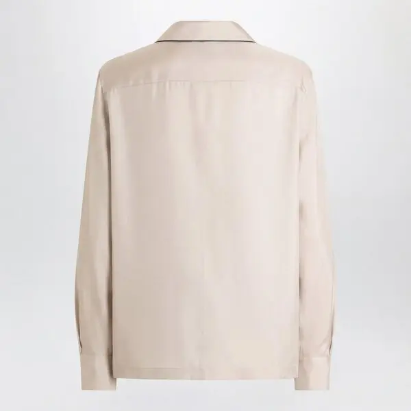 Dolce & Gabbana Silk Shirt With Embroidery