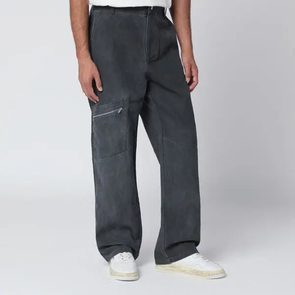 REPRESENT Washed-effect Cotton Trousers